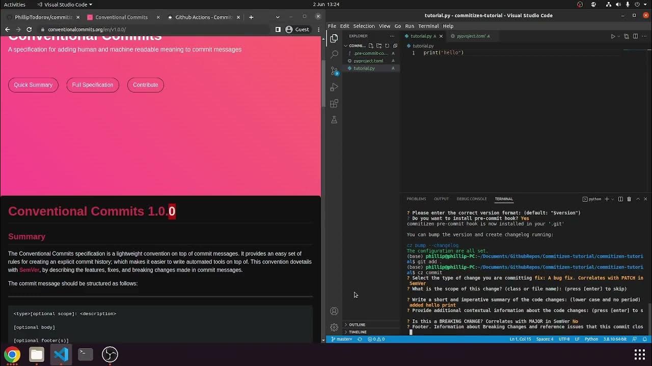 Automated Semantic Versioning for Python using Commitizen and GitHub-Actions - YouTube