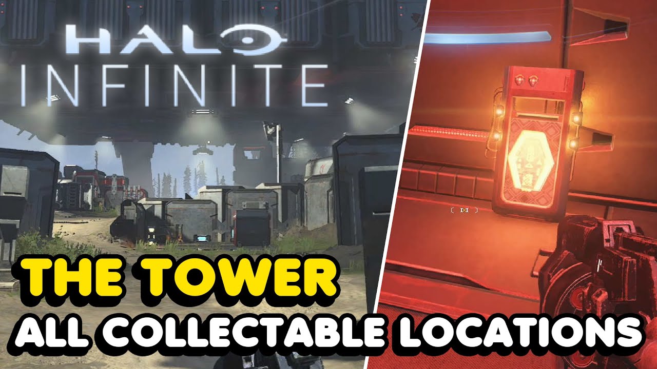 Halo Infinite - The Tower All Collectable Locations (Skulls, Audio Logs ...