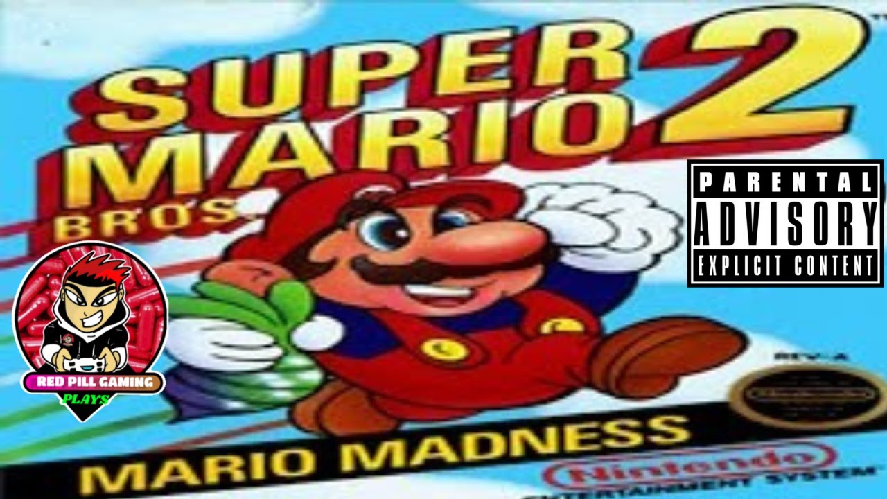 Red pill gaming plays with rage-Super mario bros 2 gameplay retro NES ...