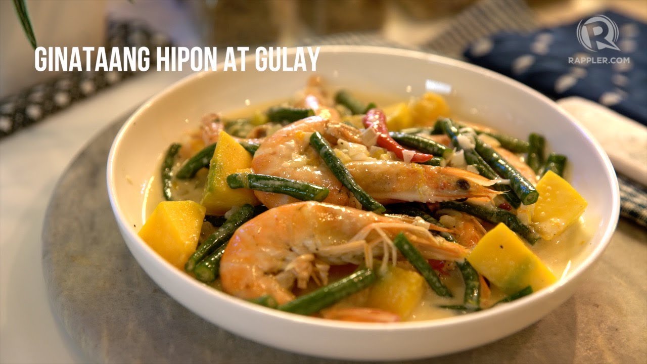Rappler Recipes: Guinataang Hipon at Gulay - YouTube