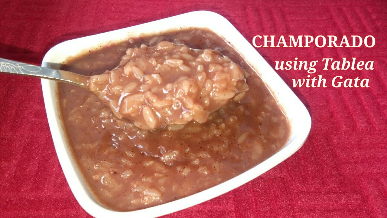 How To Cook CHAMPORADO USING TABLEA | Champorado With Coconut Milk ...