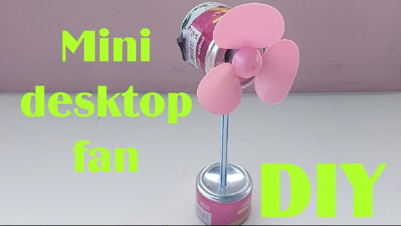 Making a Mini Desk Fan from Recycled Materials with a High-Speed Motor ...