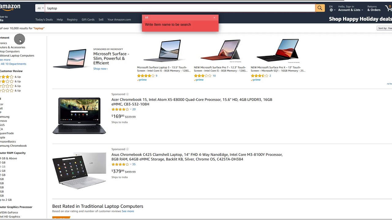 Search Product on Amazon - YouTube