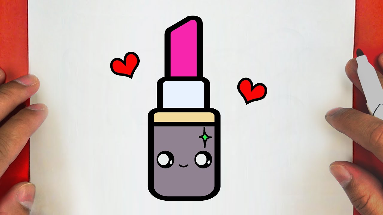 CÓMO DIBUJAR UN LINDO LÁPIZ LABIAL, PASO A PASO, JACK Dibujos - YouTube