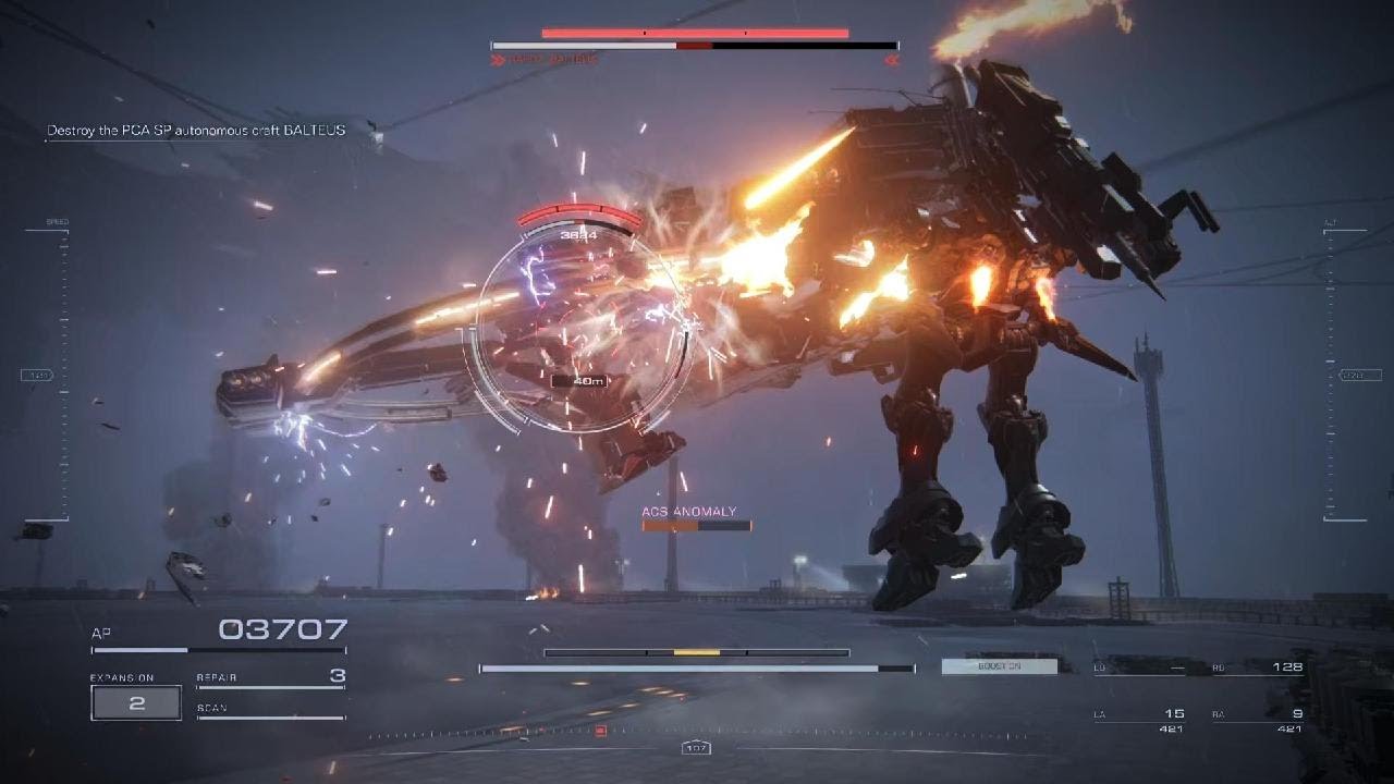 ARMORED CORE VI Balteus Pile Driver Run - YouTube