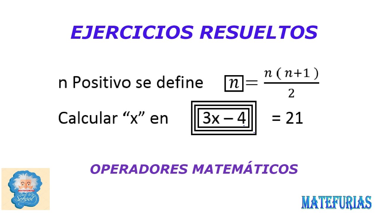 Operadores Matemáticos - Ejercicios resueltos - YouTube