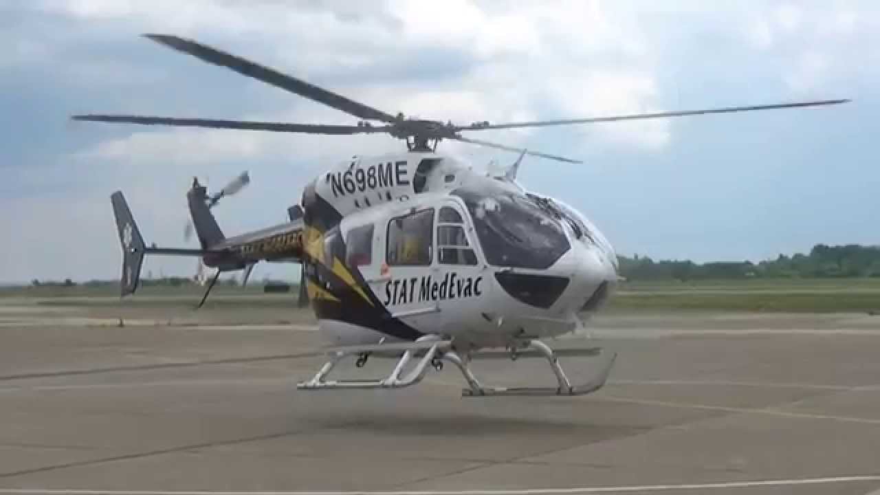 STAT MedEvac 5 N698ME and MedEvac 9 N445ME Taking Off From Allegheny ...