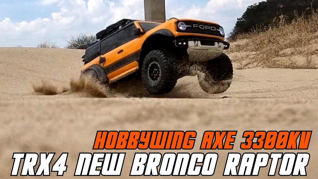 RC Car Traxxas TRX4 New Bronco Raptor on the Sand - YouTube