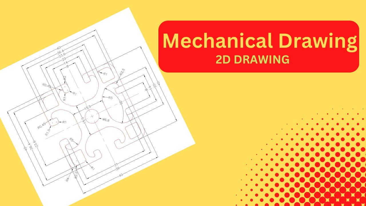 MECHANICAL ENGINEERING DRAWING AUTOCAD 2D DRAWING ATFAA DESIGN - YouTube