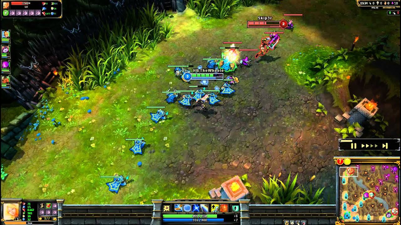 Counter bruiser bruiser lux solo top league of legends - YouTube