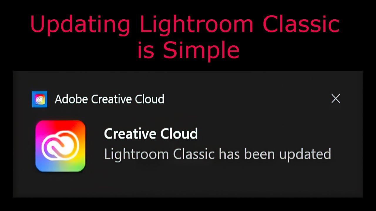 Quick Guide To Update Lightroom Classic - YouTube