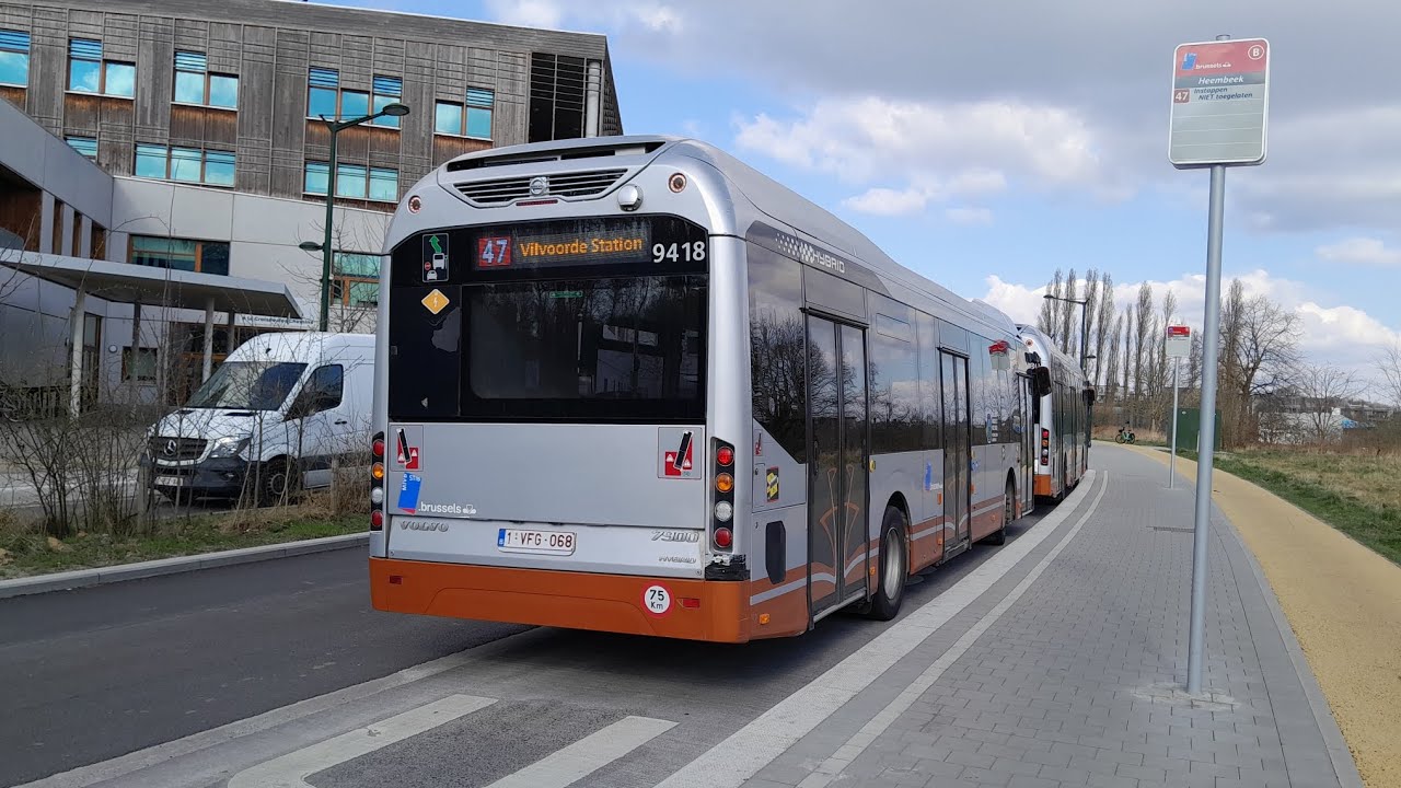 STIB Bus 47 Trajet complet (Vilvoorde Station vers Heembeek) dans un ...