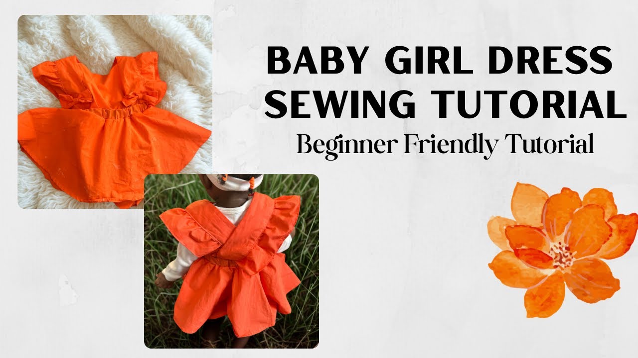 Baby Girl Dress Sewing Tutorial. #sewing #babygirldress #diybabyclothes ...