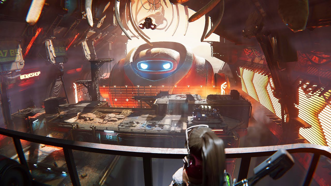 Unity Mecha Repair Hangar - YouTube