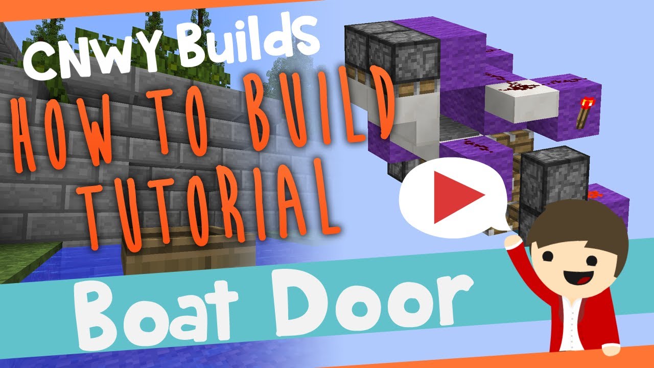 Minecraft BOAT DOOR!!! - How To Build - YouTube