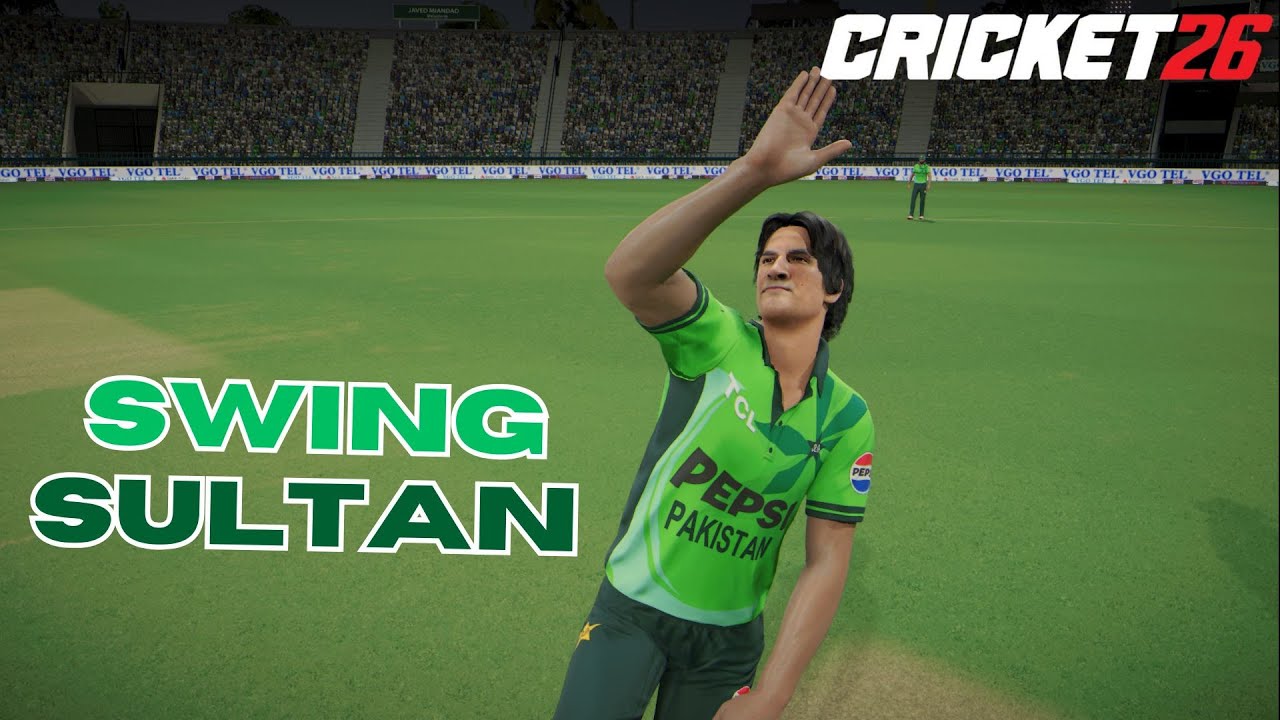 Playing as Wasim Akram in Cricket 26 - YouTube