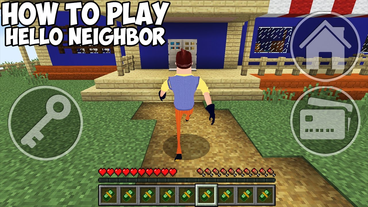 HOW TO PLAY HELLO NEIGHBOR in MINECRAFT - GAMEPLAY - YouTube