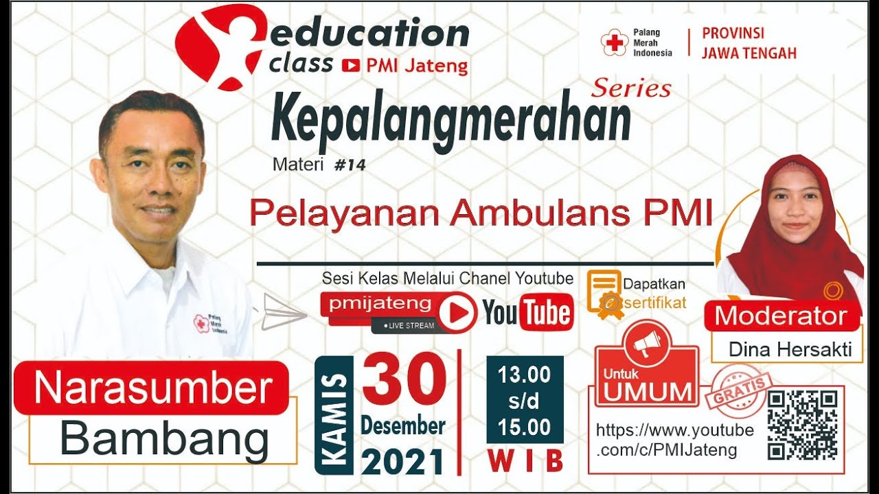 EDUCATION CLASS || PELAYANAN AMBULANCE PMI - YouTube