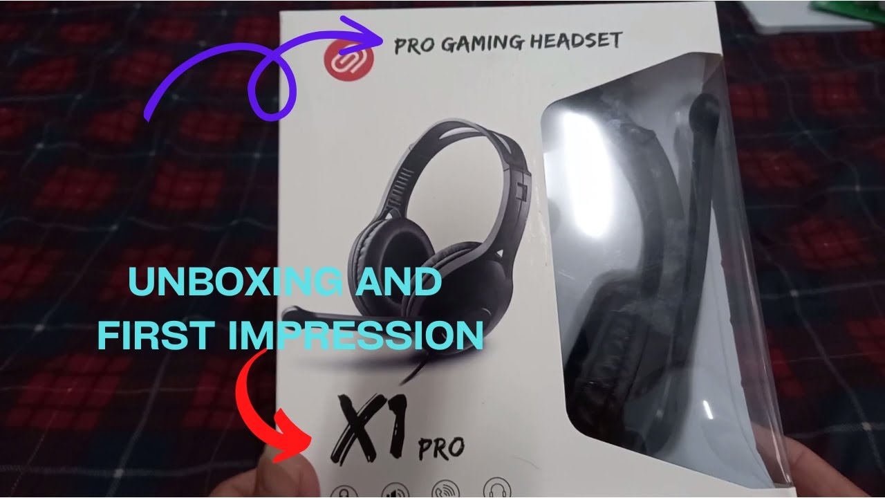 Unboxing and First Impression X1 Pro Pro Gaming Headset - YouTube