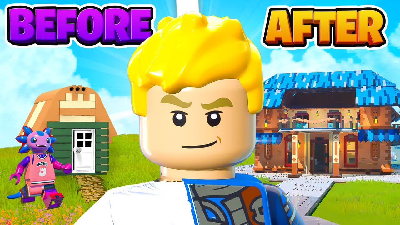 Surprising Caylus with his DREAM Village in LEGO Fortnite Realtime ...