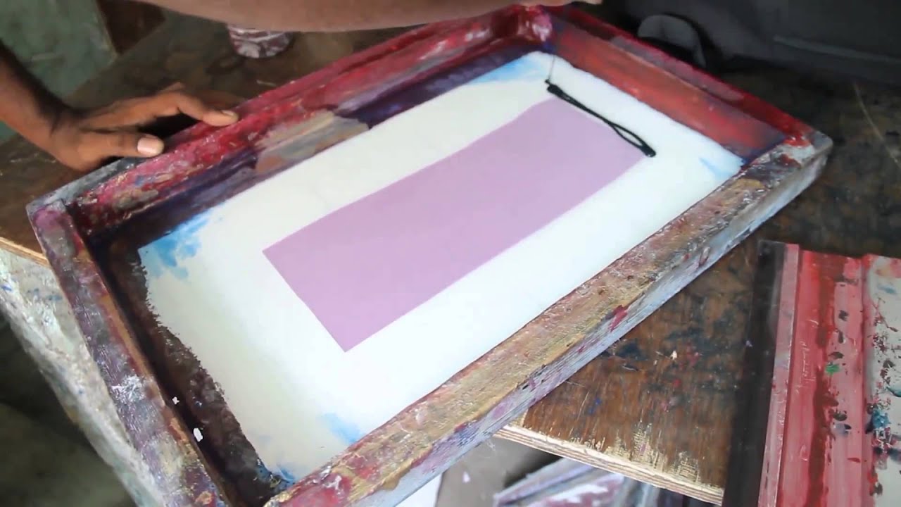 Screen printing process - YouTube