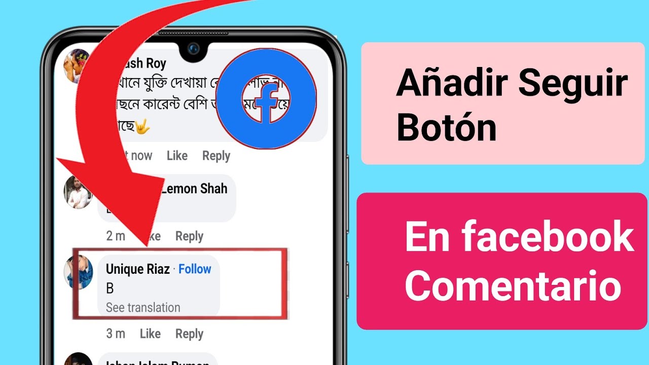 Cómo agregar el botón Seguir en un comentario de Facebook (nueva ...