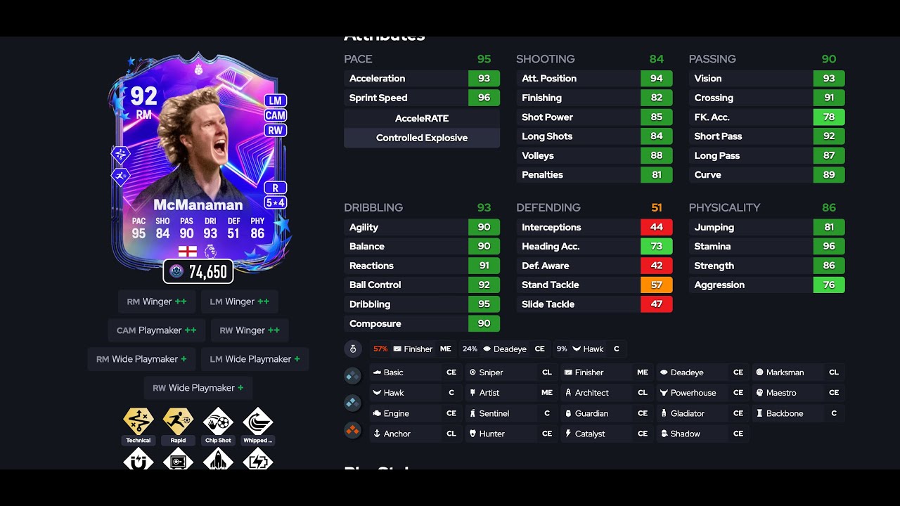 He is RAPID 🔥 FC25 92 SBC Dreamchasers McManaman Player Review - YouTube