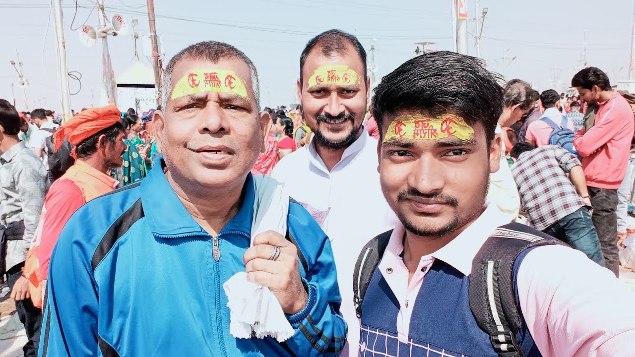Maghi purnima pr Sangam me pushp varsha - YouTube