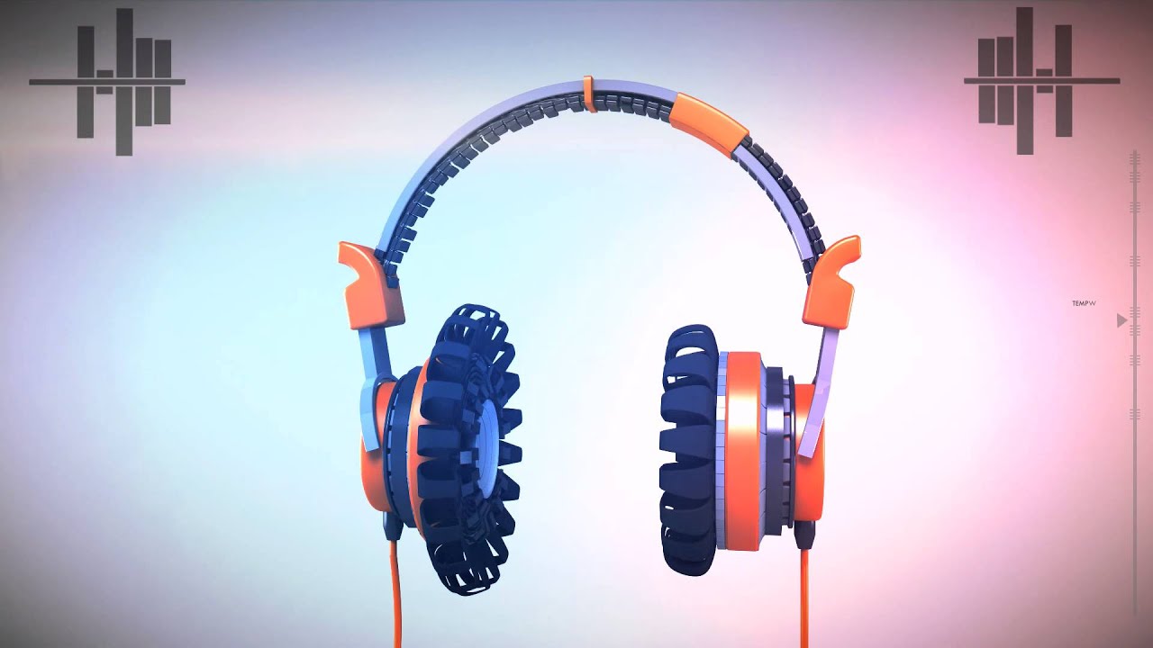 3d animation - headphone (maya animation) - YouTube