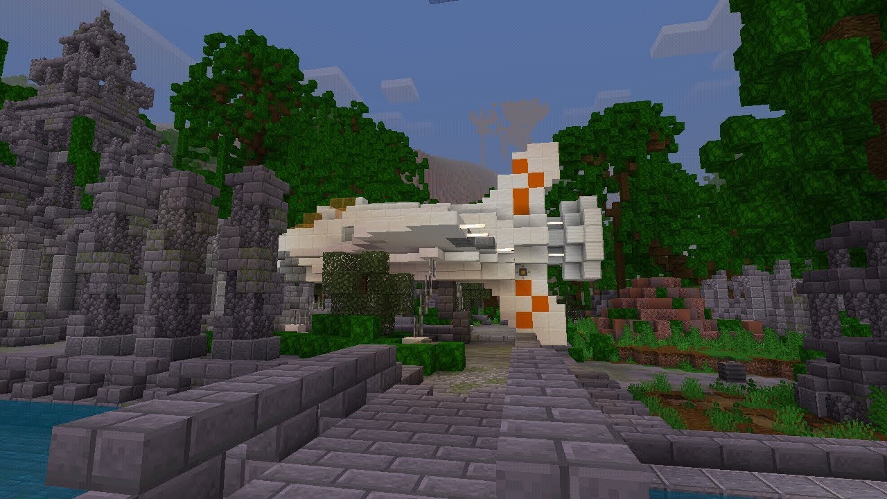 Como hacer una nave espacial en minecraft pe las aventuras de sam y ...
