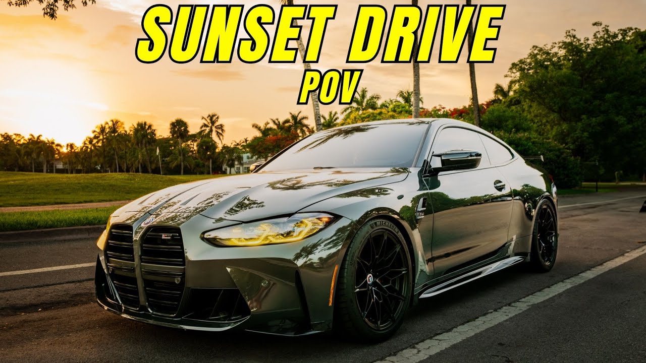 POV DRIVE – SUNSET VIBES IN THE BMW M4 COMPETITION - YouTube