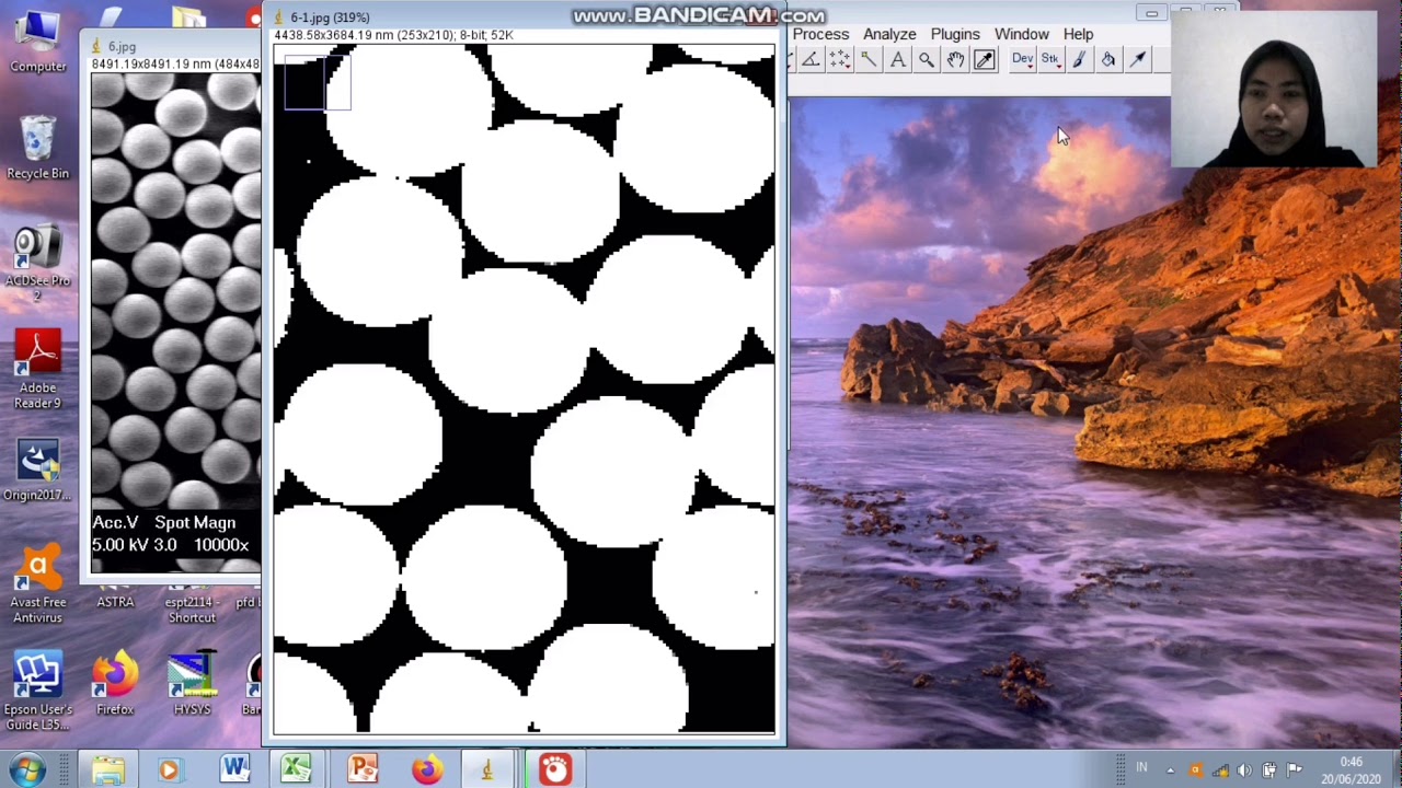 ANALISA DISTRIBUSI UKURAN PARTIKEL HASIL SEM MENGGUNAKAN SOFTWARE ...