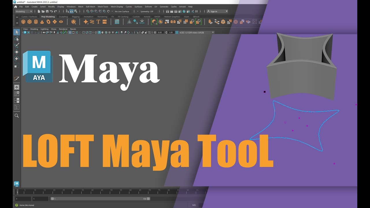 How to Use Loft Tool in Maya | Easy 3D Modeling Guide - YouTube