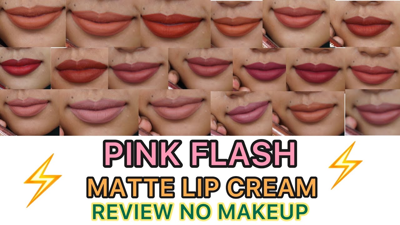 PINK FLASH REVIEW & SWATCHES TANPA DANDAN LENGKAP - YouTube