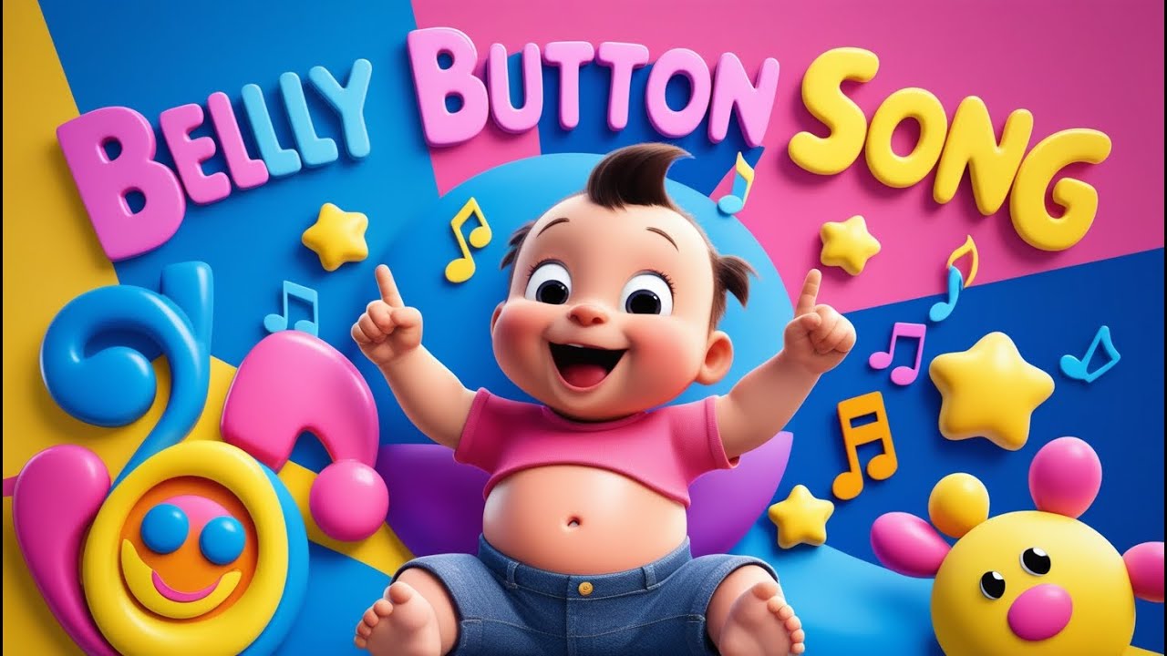Belly Button Song | Fun & Engaging Kids Song | Animated Music Video # ...