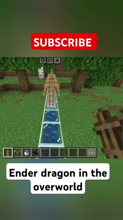 Ender dragon in the overworld 😁😁 #minecraft #gaming #enderdragon ende subscribe - YouTube