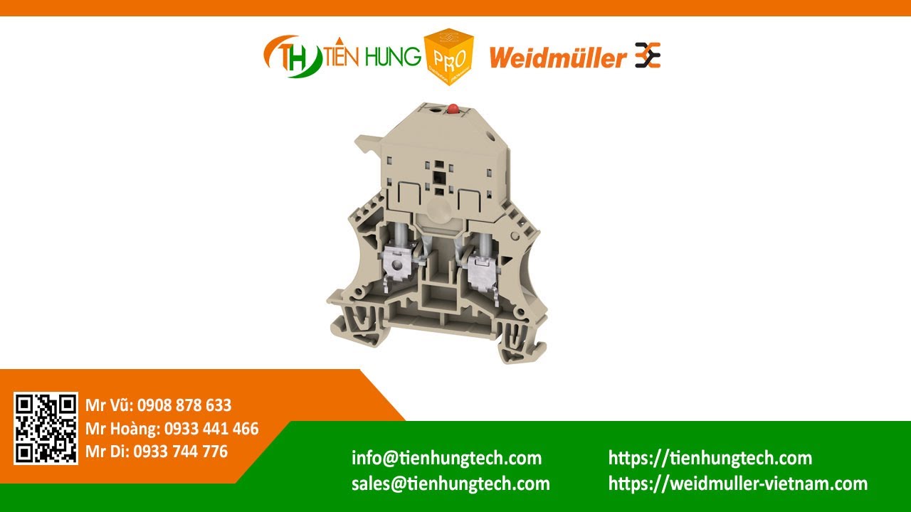 WEIDMULLER - CẦU ĐẤU DÂY WSI 6/LD 10-36V DC/AC - 1011300000 ...