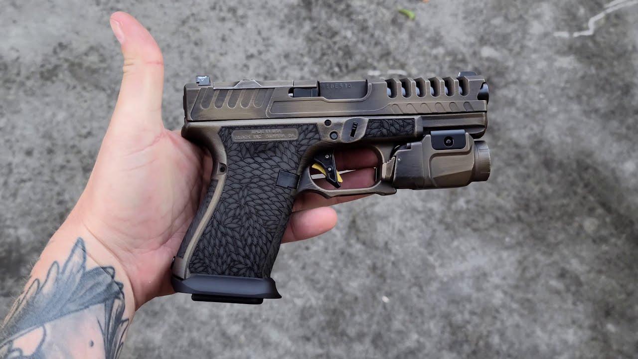 Gen 4 Glock 23 with Firing Squad Firearms Customization Package - YouTube