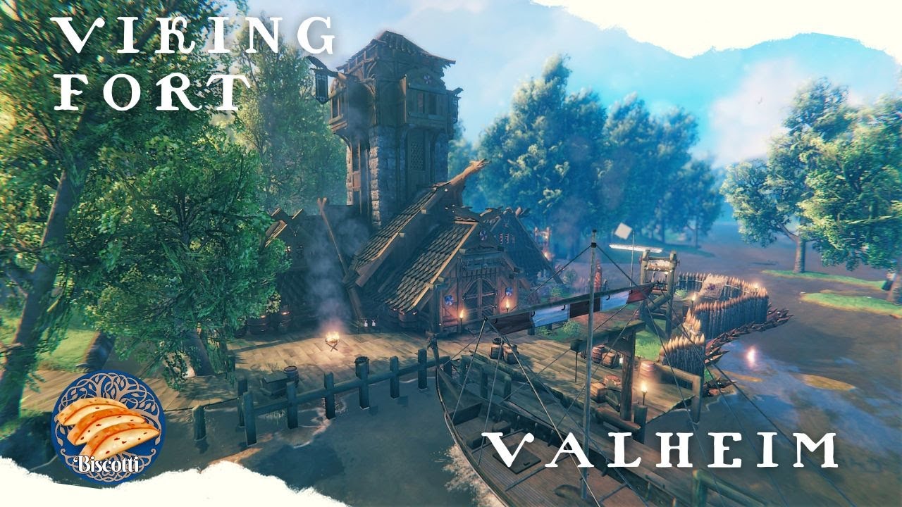 Valheim : Viking Fort ( Tower build : Interior design ) - YouTube