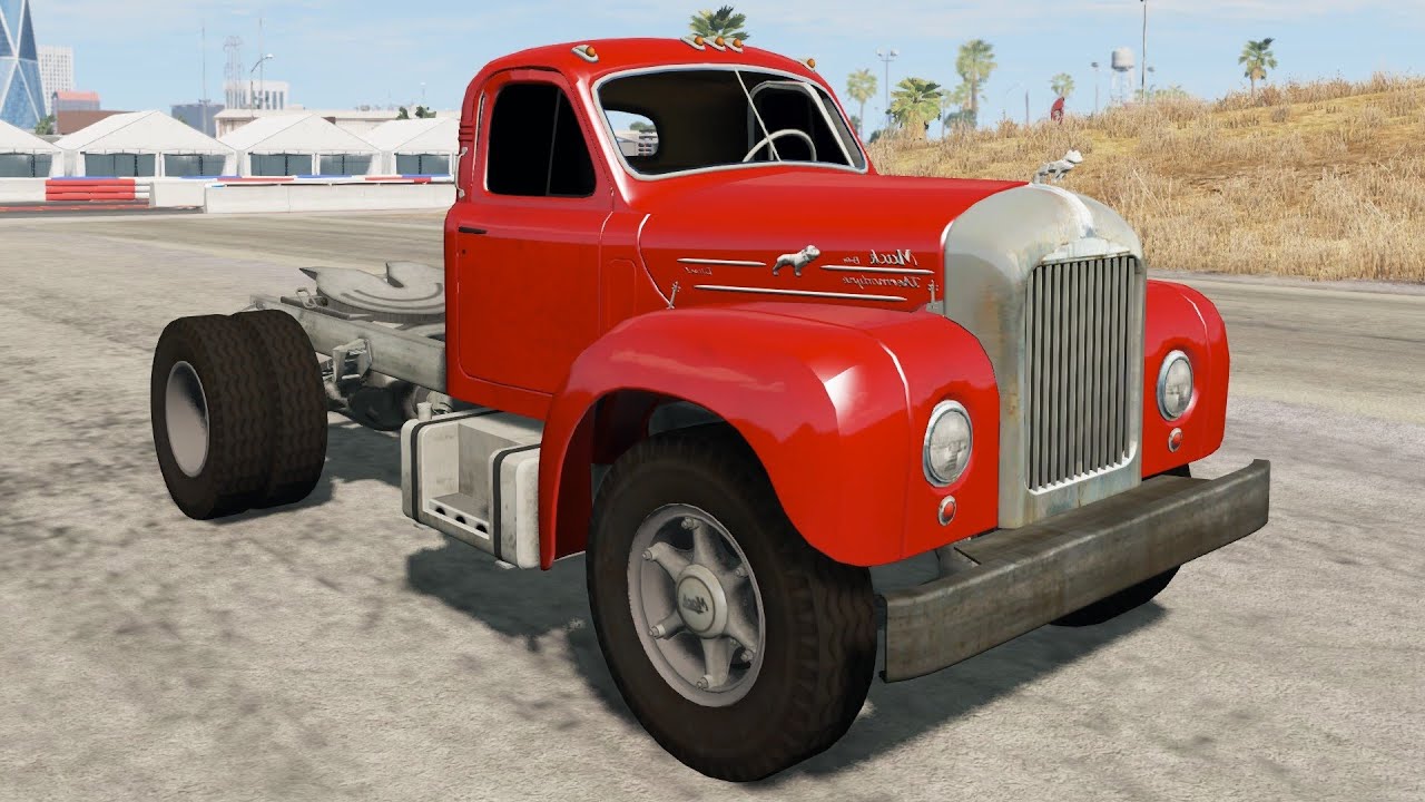 BeamNG.drive - MACK B61 1953 - Car Show Test Drive Crash . 4K 60fps ...
