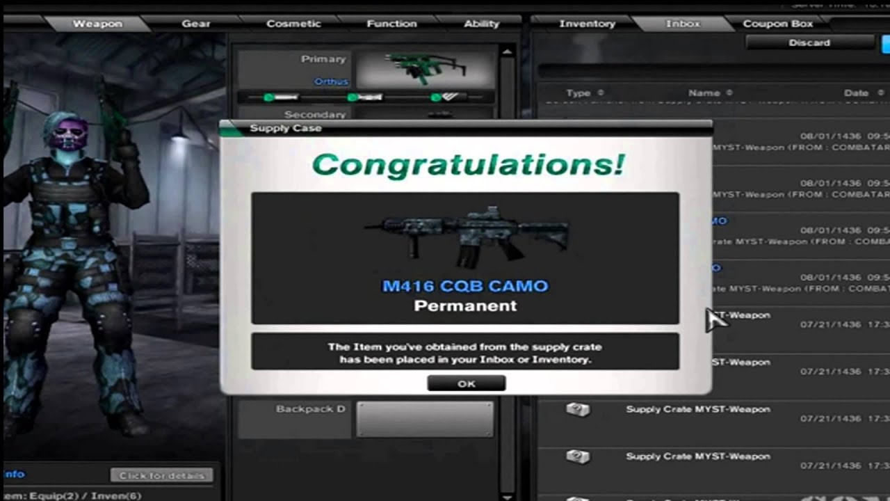 Combat Arms Eu M416 CQB Camo Permanent l Stronqex_ - YouTube