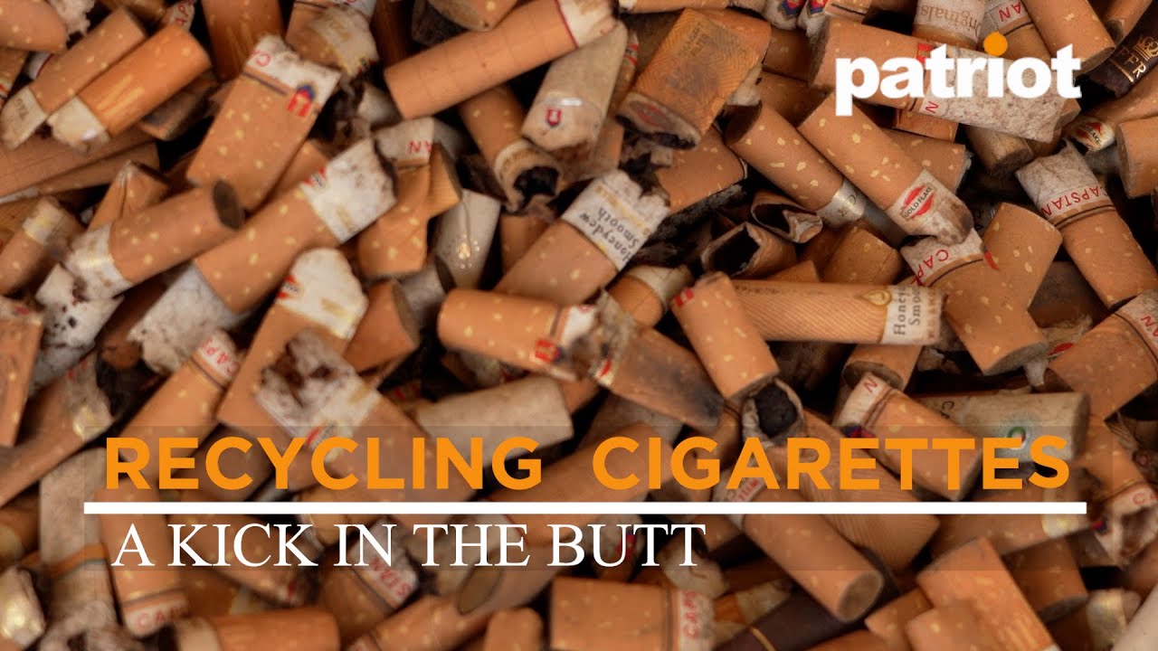 Recycling cigarette butts - YouTube