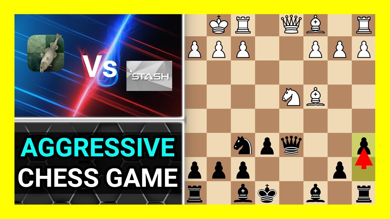 Aggressive Chess Engine Game, Stockfish 16.1 vs Stash 34.0, Watch and ...