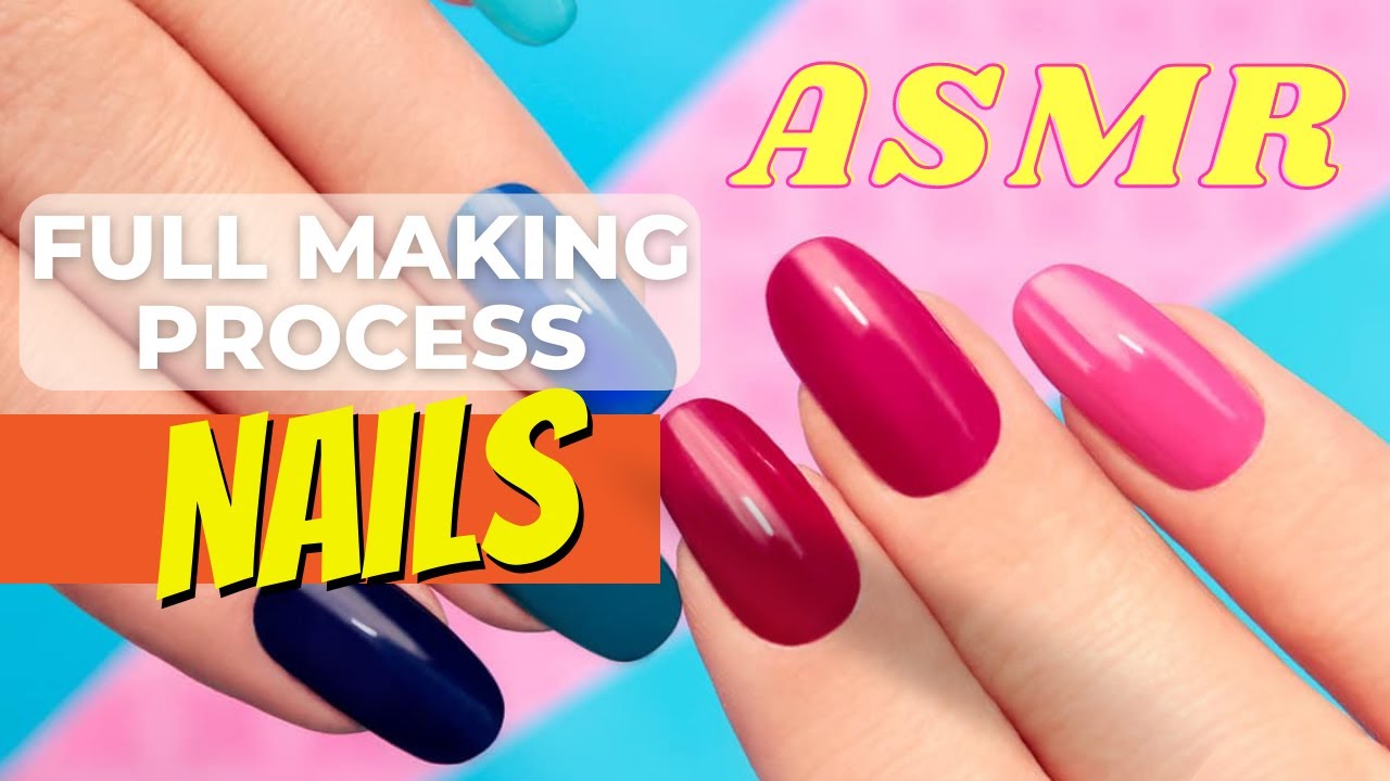 ASMR Nails Making Process Watch Me Make Acrylic Nails | Acrylic Nails ...