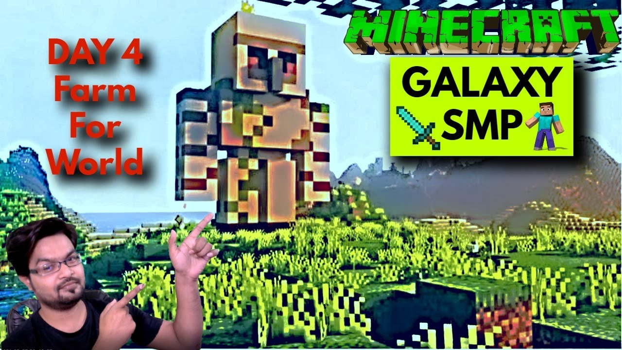GALAXY SMP - Farm Day In Galaxy World | MINECRAFT JAVA | Facecam ...