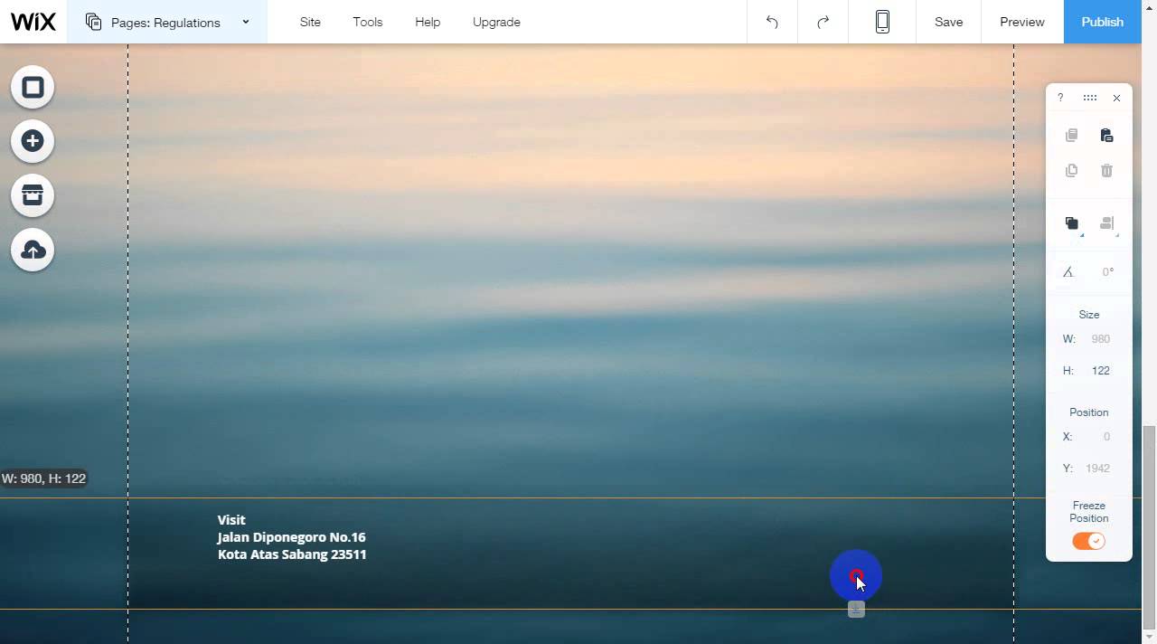 footer problem on wix in my website - YouTube