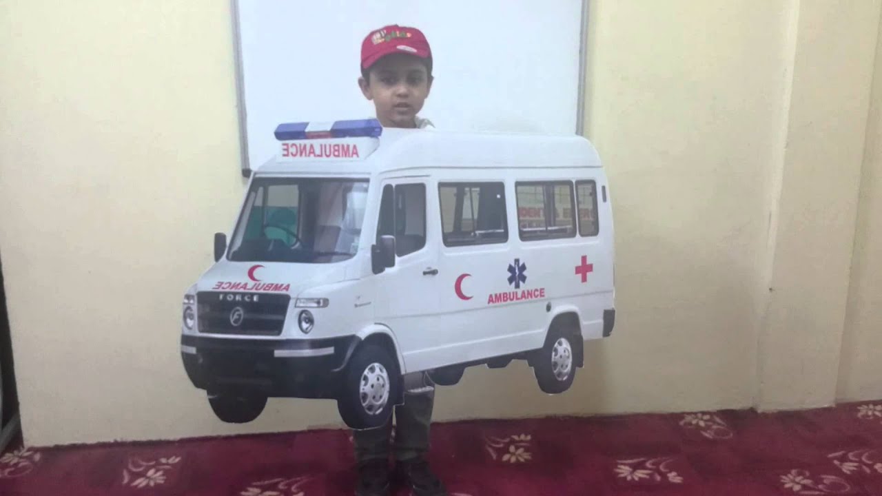 Ambulance Fancy Dress stood first in UKG AaqiburRahman Arqam - YouTube