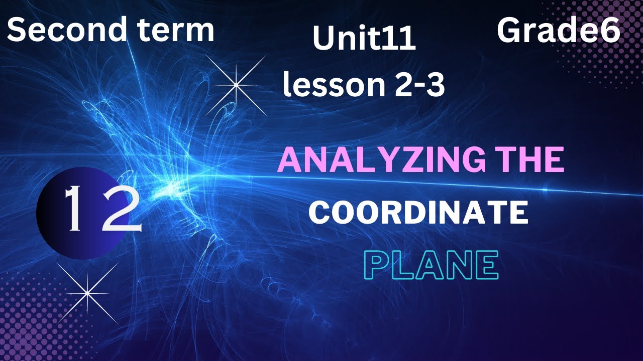 grade 6 | math | unit 11| Analyzing the Coordinate Plane- ماث سته ...
