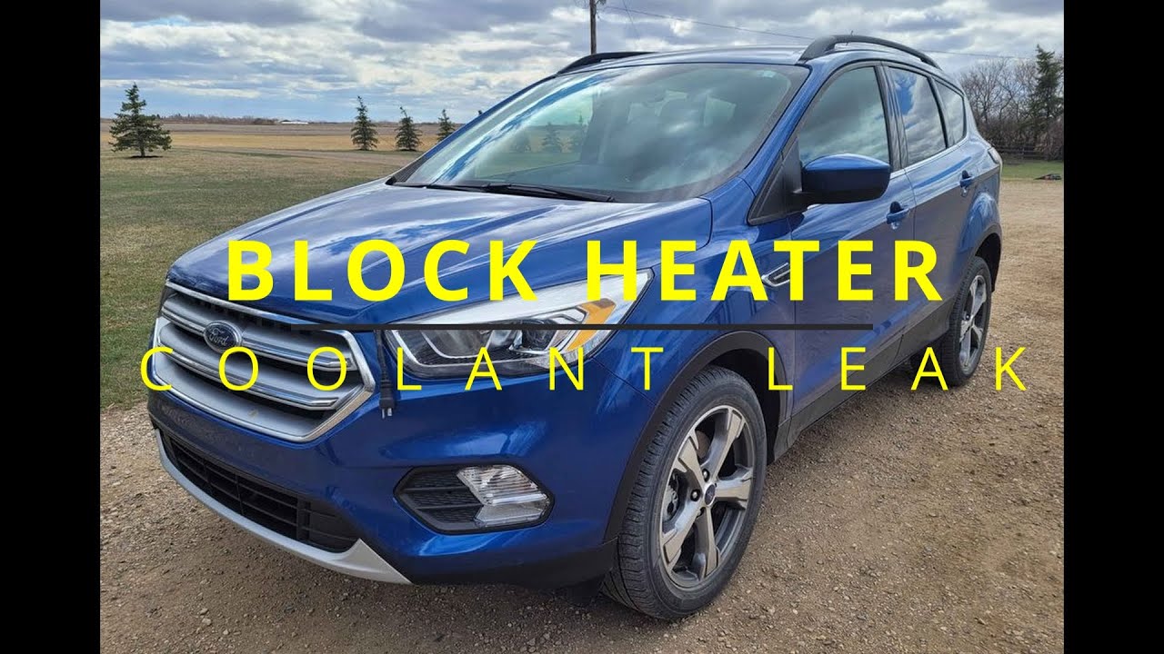 Ford Escape Block Heater Coolant Leak - YouTube