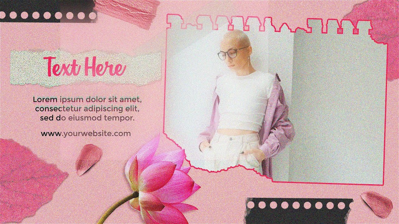 Pink Paper Slideshow After Effects Template - YouTube